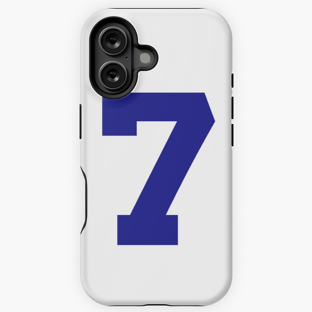 "Number 7, Blue seven, Sports number seven" Sticker for Sale by ...