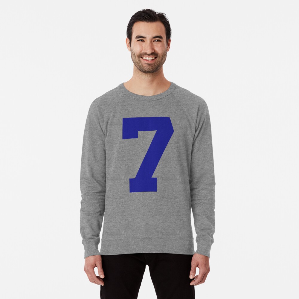 "Number 7, Blue seven, Sports number seven" Sticker for Sale by ...