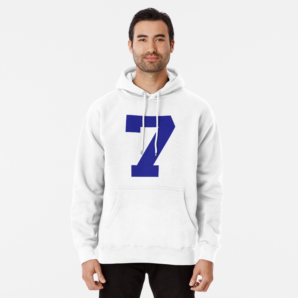 "Number 7, Blue seven, Sports number seven" Sticker for Sale by ...