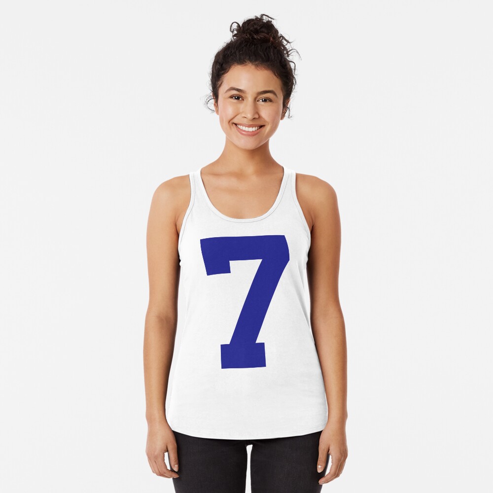 "Number 7, Blue seven, Sports number seven" Sticker for Sale by ...