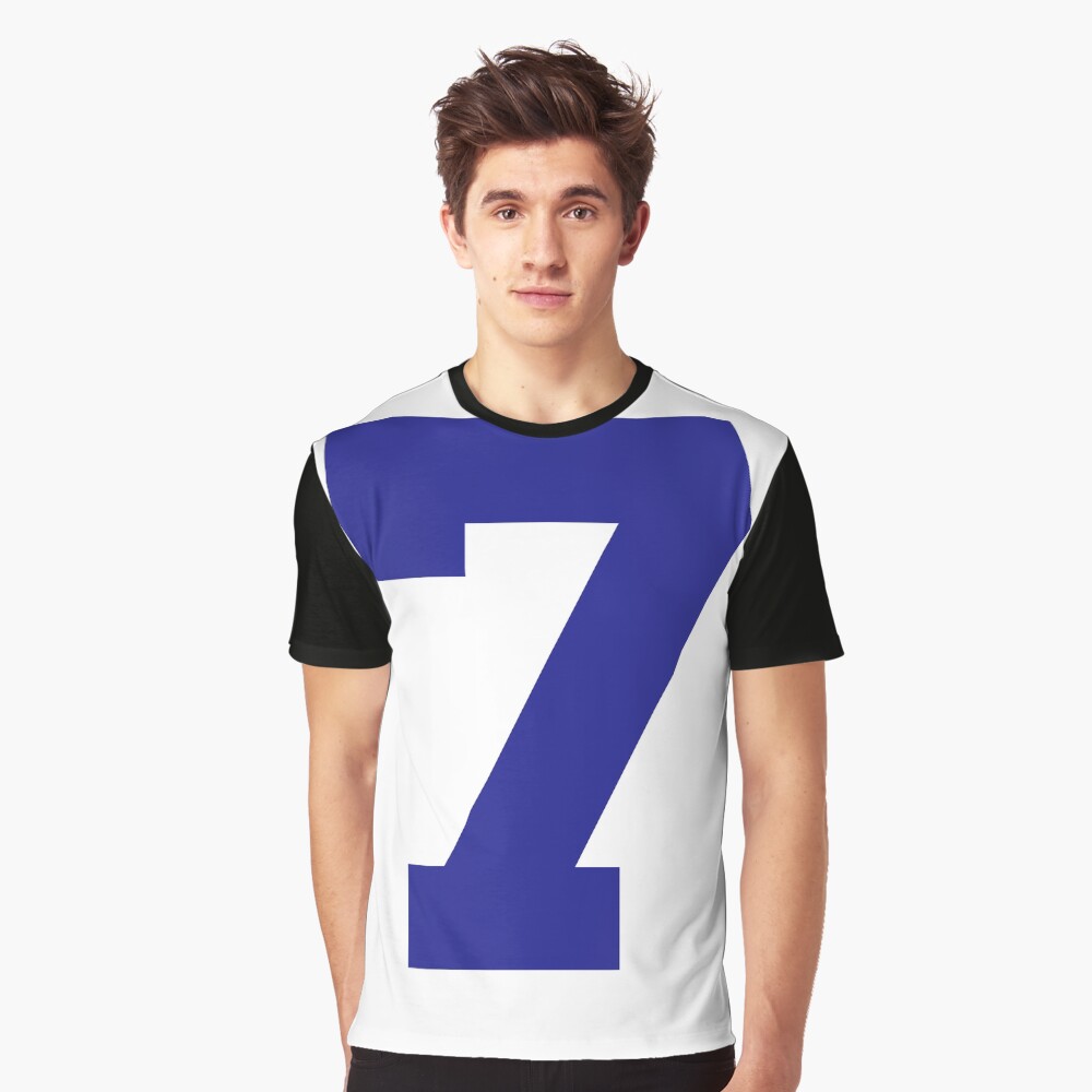 "Number 7, Blue seven, Sports number seven" Sticker for Sale by ...