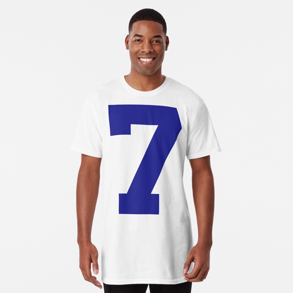 "Number 7, Blue seven, Sports number seven" Sticker for Sale by ...