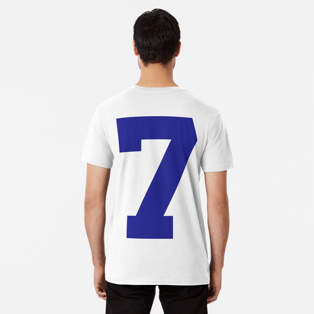 "Number 7, Blue seven, Sports number seven" Sticker for Sale by ...