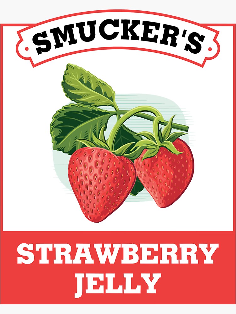 "Smucker's-Strawberry-Jelly-Halloween-Costume-" Sticker for Sale by ...