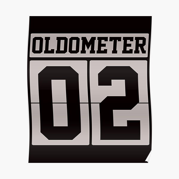 Póster «Oldometer 2.º cumpleaños 2 años Niños Niños Niñas» de ...