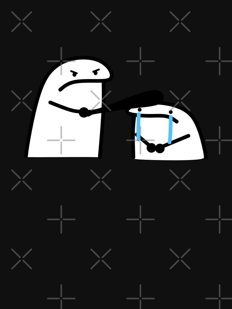 "Angry flork hits another flork meme stickers " Active T-Shirt for Sale ...