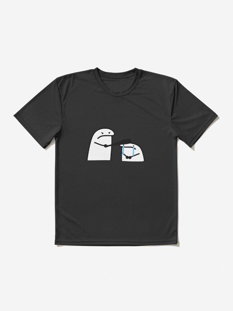 "Angry flork hits another flork meme stickers " Active T-Shirt for Sale ...