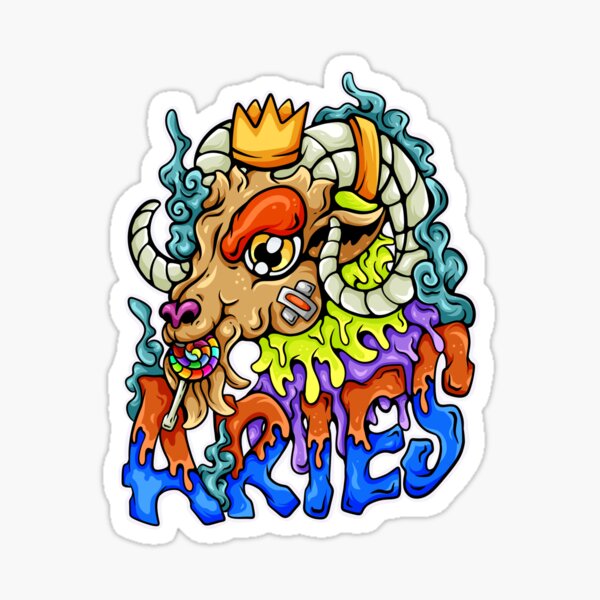 "Aries" Sticker for Sale by koyung500Store | Redbubble