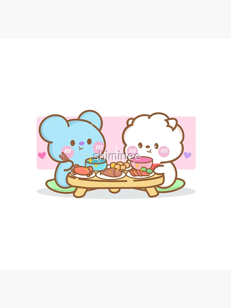 "Namjin - Cute BTS members BT21 character Koya and RJ - RM and Jin ship ...