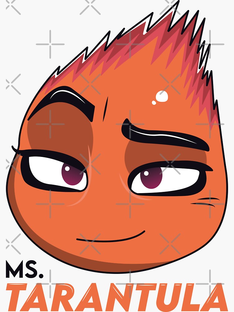 "Ms. Tarantula - The Bad Guys" Sticker for Sale by Necronder | Redbubble