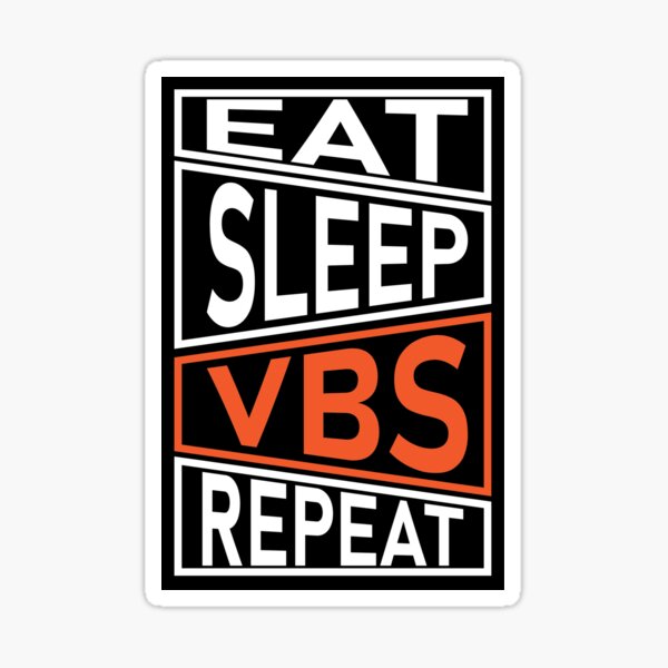 "Orange VBS Design" Sticker for Sale by Artman07 | Redbubble