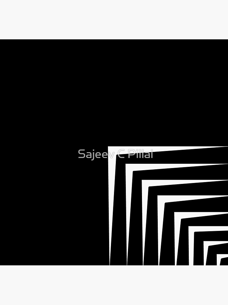 Black And White Sticker For Sale By Sajeevcpillai Redbubble