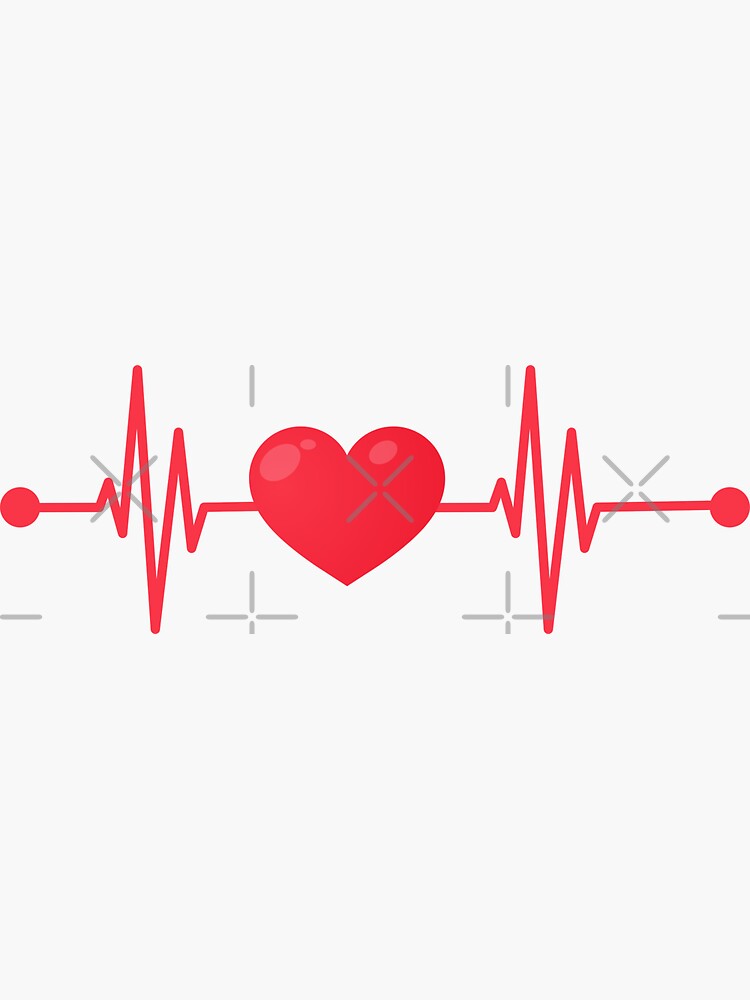 "Normal Heart Rate" Sticker for Sale by CorneliusDesign | Redbubble