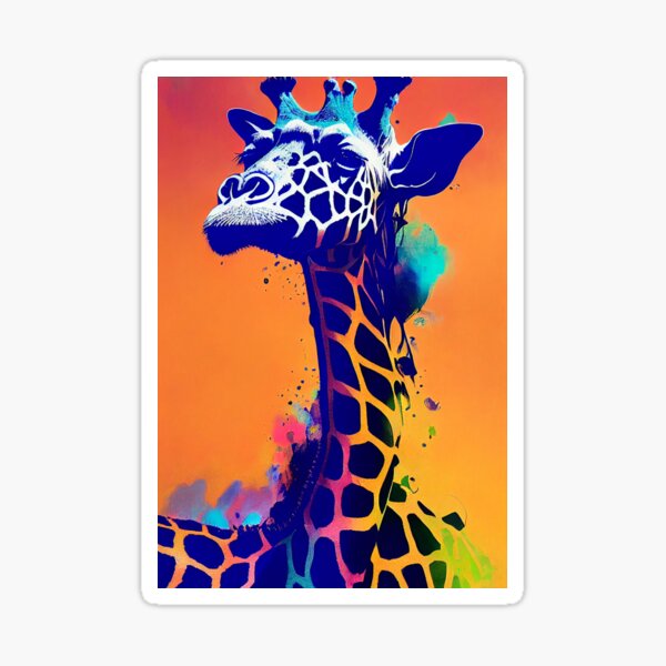 "concept stunning giraffe portrait" Sticker for Sale by seneremin ...