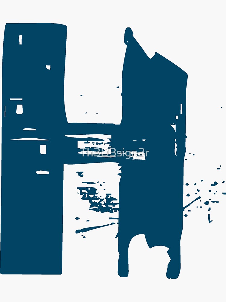 "Letter H" Sticker for Sale by Th3D3sign3r | Redbubble