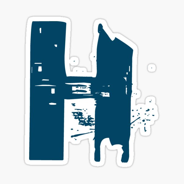 "Letter H" Sticker for Sale by Th3D3sign3r | Redbubble