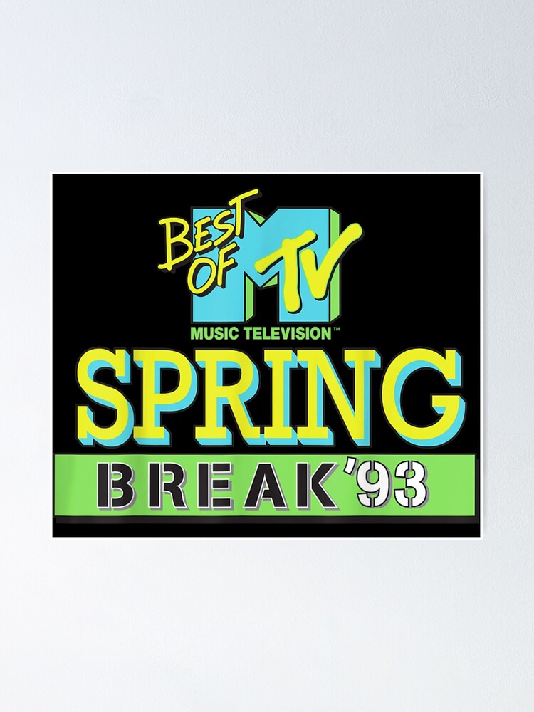 "Spring Break 93 Classic Logo" Poster for Sale by ConnorRossow | Redbubble