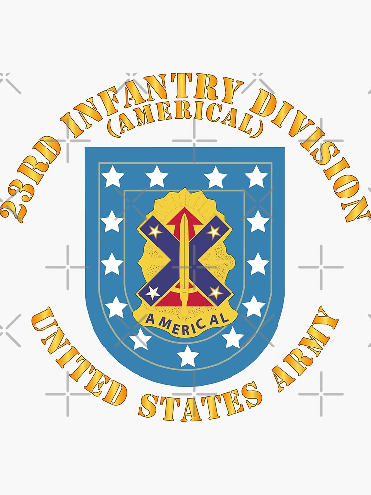 "Army - 23rd Infantry Division w DUI - Americal" Sticker for Sale by ...