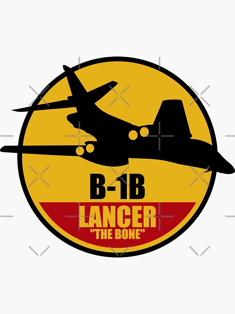 "B-1B Lancer - The Bone" Sticker for Sale by TGStudios | Redbubble