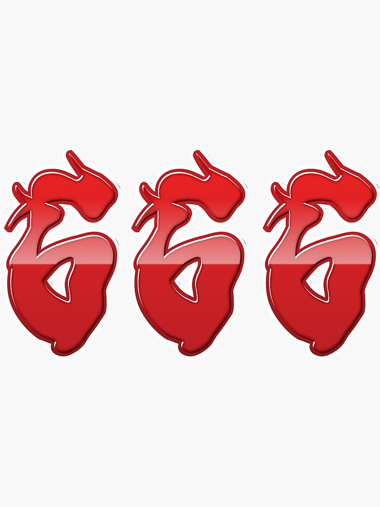 "666 - Cool Funny Helmet Motorcycle Or Car Bumper" Sticker for Sale by ...