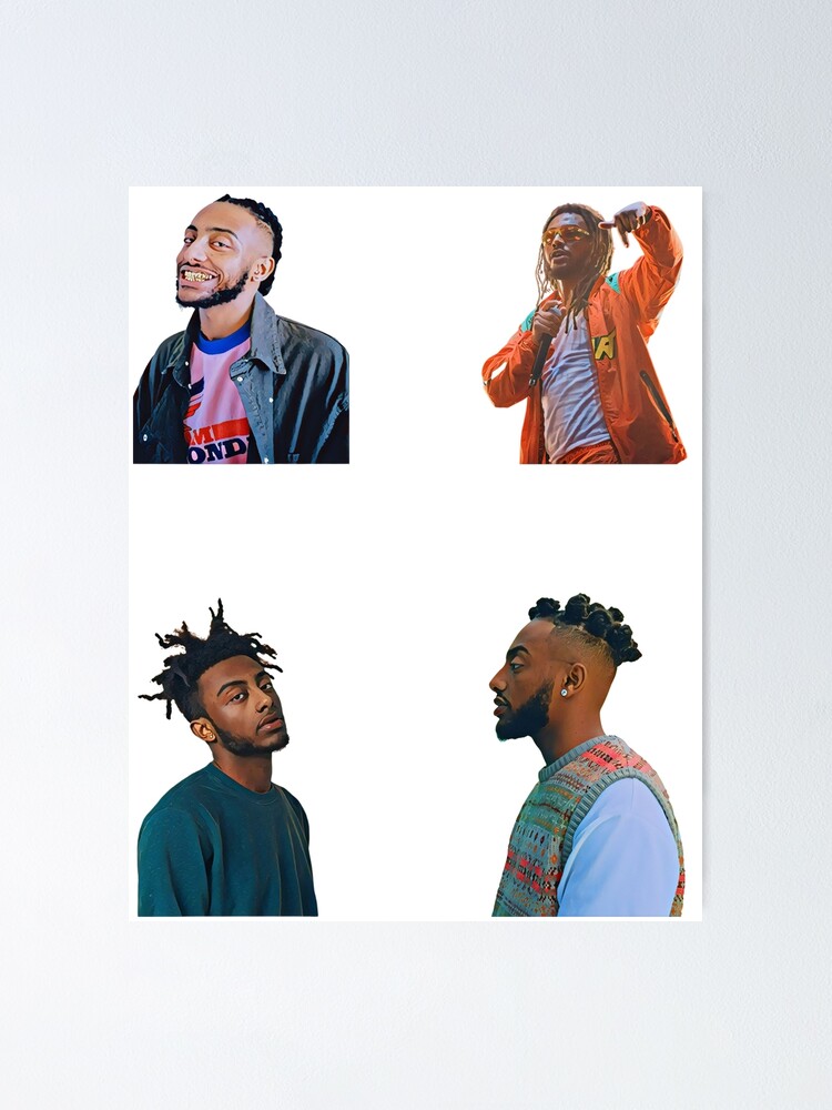 "Amine Rapper Sticker Pack " Poster for Sale by loyalistwhiz | Redbubble