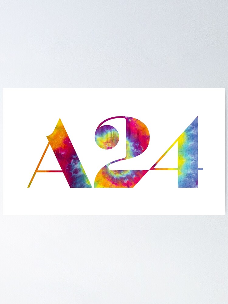"A24 tie dye logo" Poster for Sale by FlashmanBiscuit | Redbubble