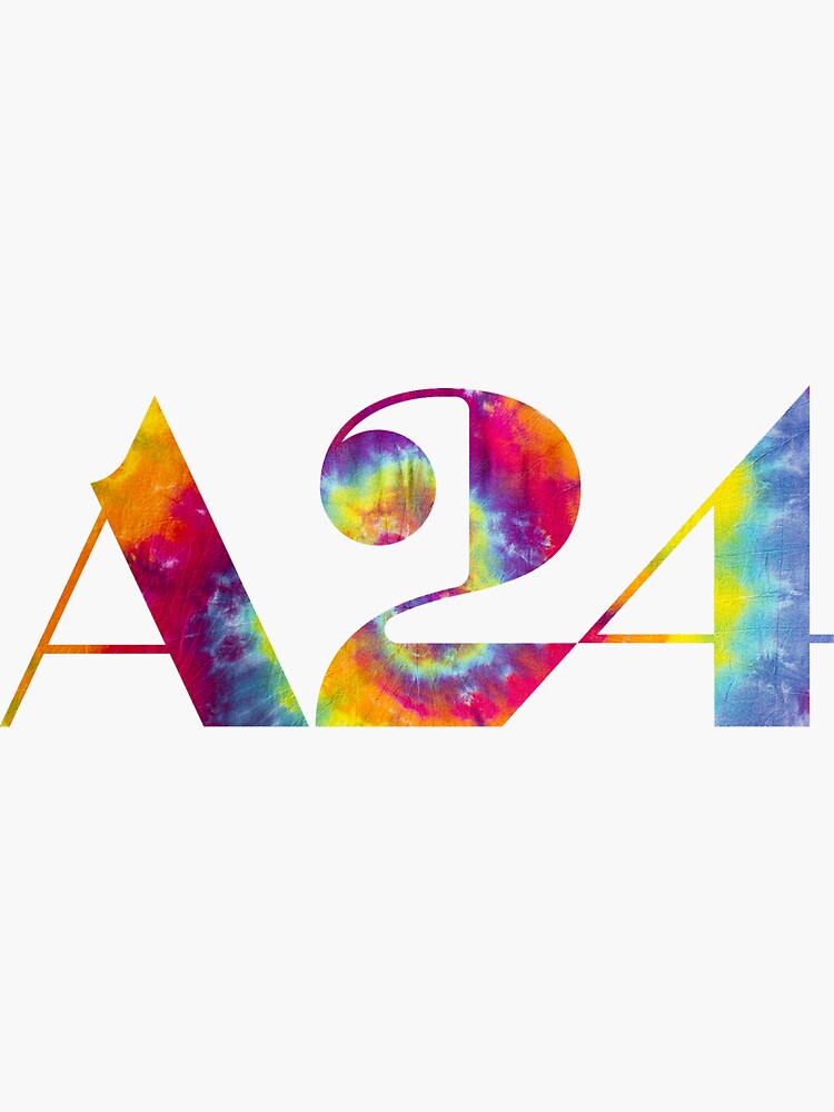 "A24 tie dye logo" Sticker for Sale by FlashmanBiscuit | Redbubble