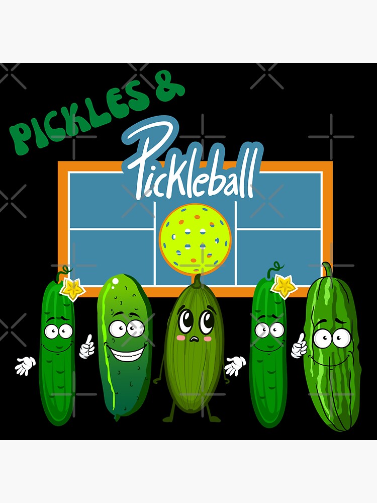 "funny pickle playing pickleball" Sticker for Sale by ContourDesigns ...