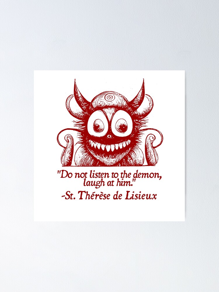 "Laughing at the Demon (Therese of Lisieux)" Poster for Sale by ...
