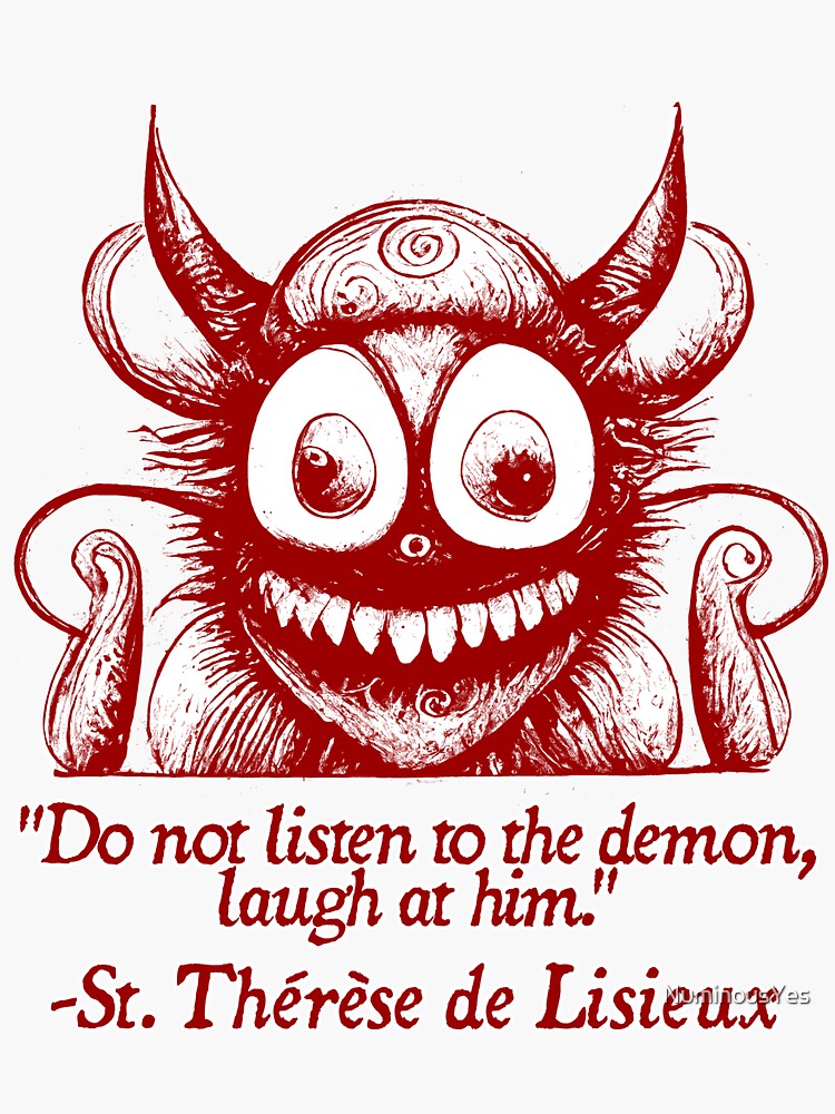 "Laughing at the Demon (Therese of Lisieux)" Sticker for Sale by ...