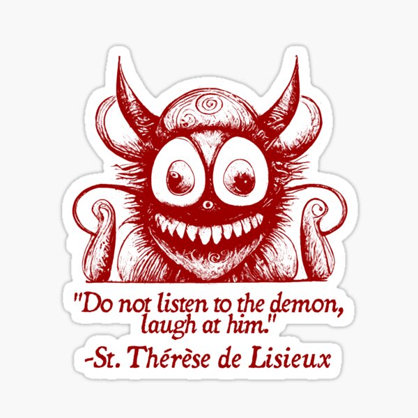 "Laughing at the Demon (Therese of Lisieux)" Sticker for Sale by ...
