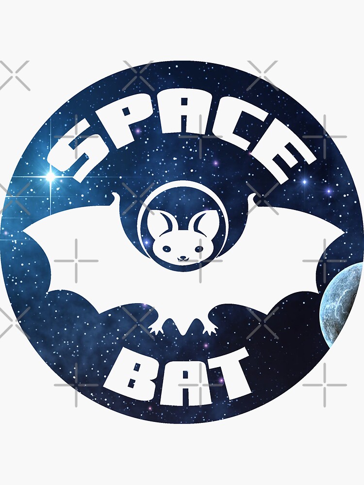 "Space Bat" Sticker for Sale by eve-the-artress | Redbubble