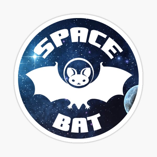 "Space Bat" Sticker for Sale by eve-the-artress | Redbubble