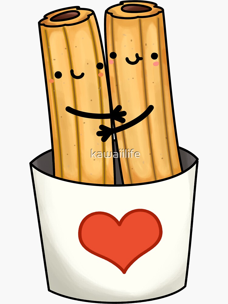 "Cute Kawaii Churros" Sticker for Sale by kawaiilife | Redbubble