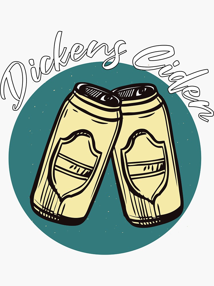"Dickens Cider" Sticker for Sale by Snop-art | Redbubble
