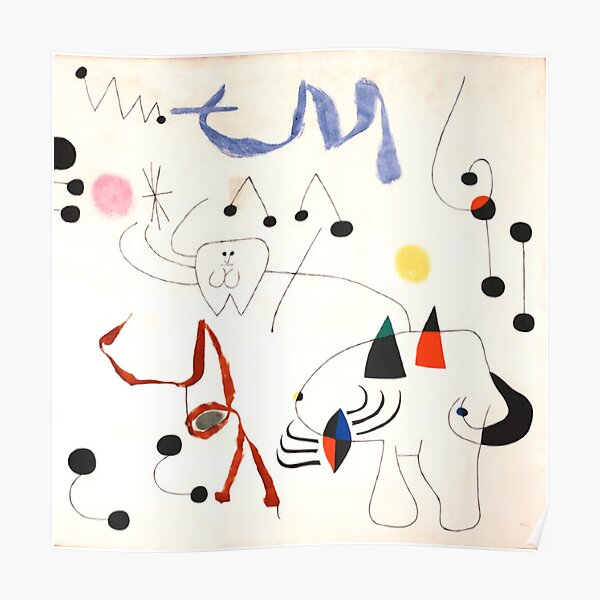 "Joan Miro icons" Poster for Sale by irvinlewis22 | Redbubble
