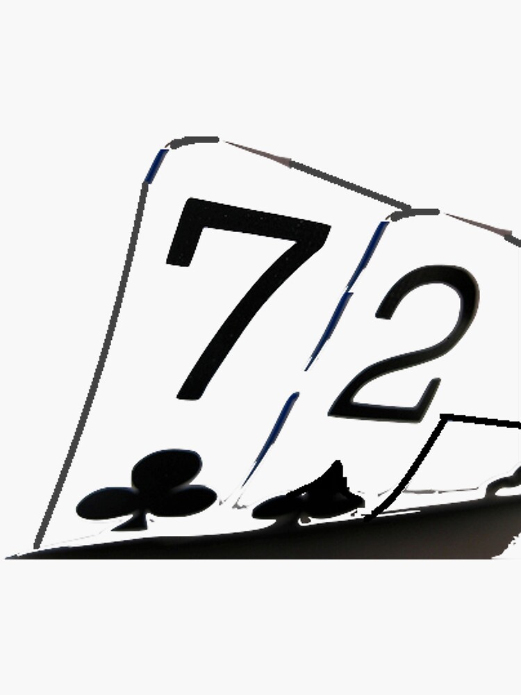 "Seven Deuce" Sticker for Sale by hdkdox | Redbubble
