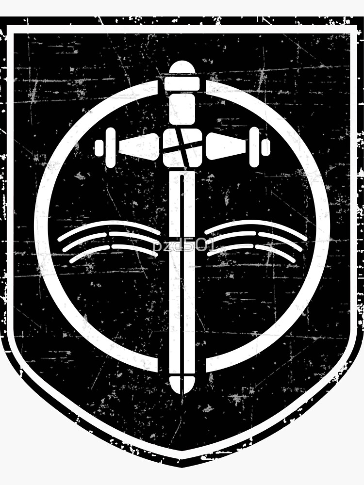 "653rd Heavy Panzerjäger Battalion - Shield - Grunge Style" Sticker for Sale by pzd501 | Redbubble