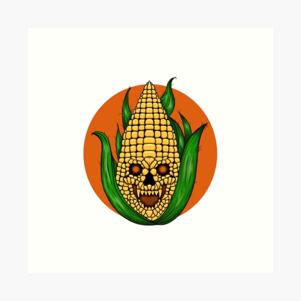 "Killer Corn" Art Print for Sale by DarkDeetz | Redbubble