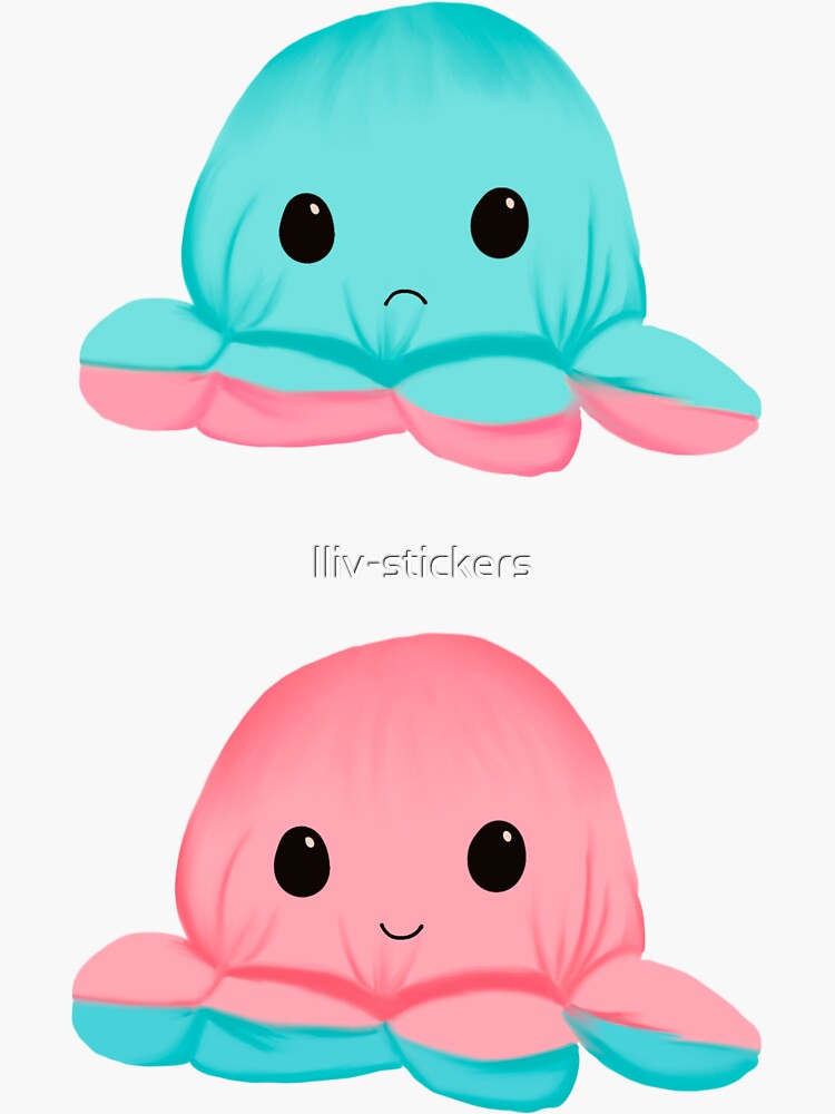 "Octopus plushie sticker pack " Sticker for Sale by lliv-stickers ...