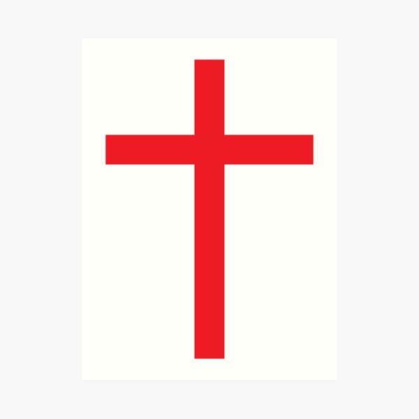"Latin cross (red)" Art Print by PabloDeChenez | Redbubble