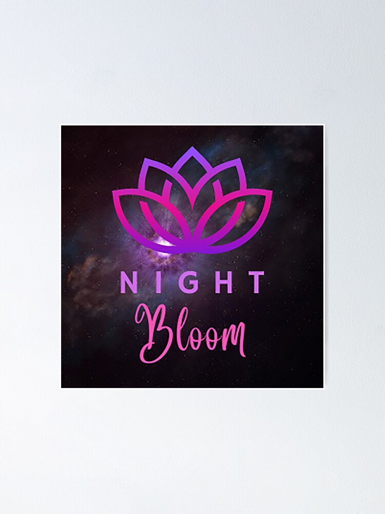"Night Bloom Designs Lotus Logo" Poster for Sale by Night-Bloom | Redbubble