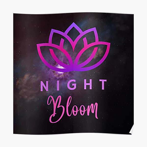 "Night Bloom Designs Lotus Logo" Poster for Sale by Night-Bloom | Redbubble