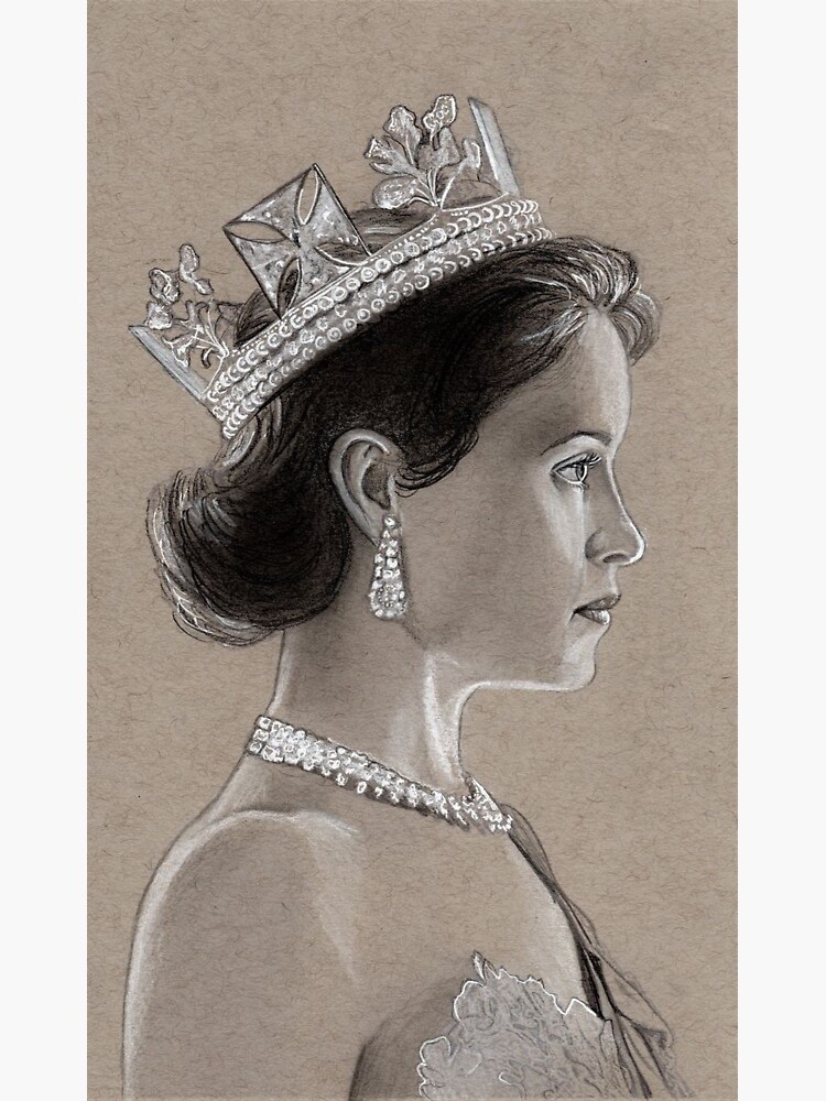 "the queen power" Sticker for Sale by princess-bubble | Redbubble