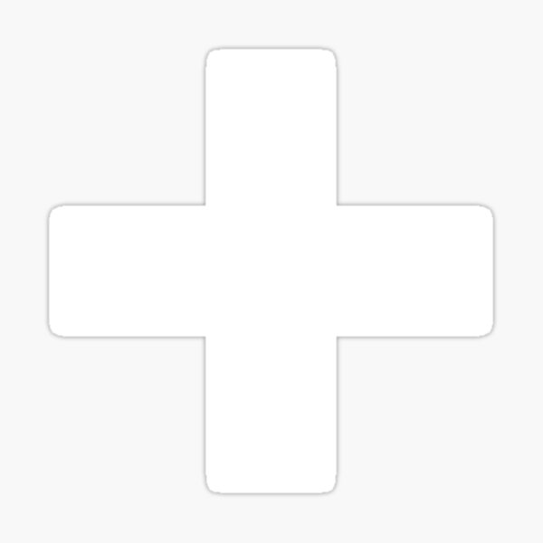 "Greek cross (white)" Sticker for Sale by PabloDeChenez | Redbubble