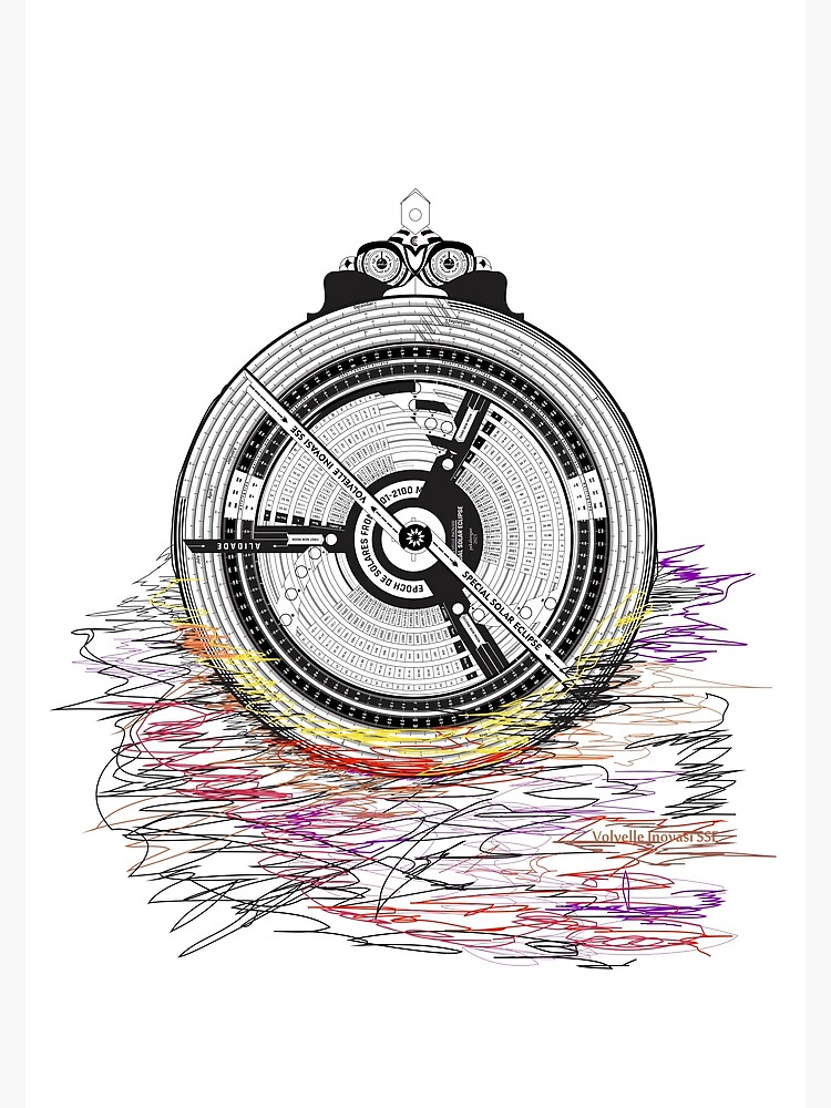 "Line Art of Volvelle Inovasi SSE (Special Solar Eclipse)" Poster for ...