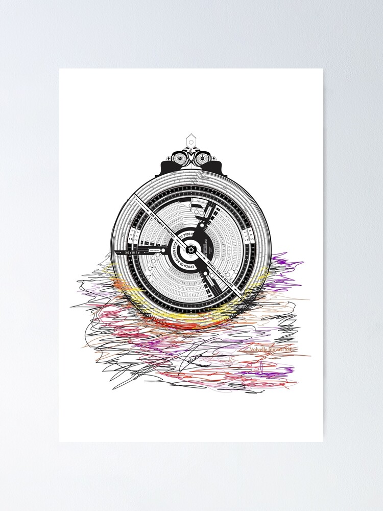 "Line Art of Volvelle Inovasi SSE (Special Solar Eclipse)" Poster for ...