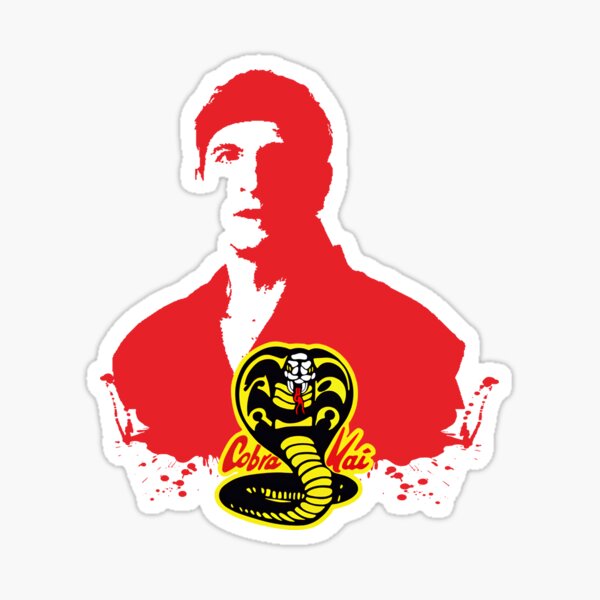 "Johnny Lawrence Cobra Kai 80s" Sticker for Sale by SterlingMullins | Redbubble