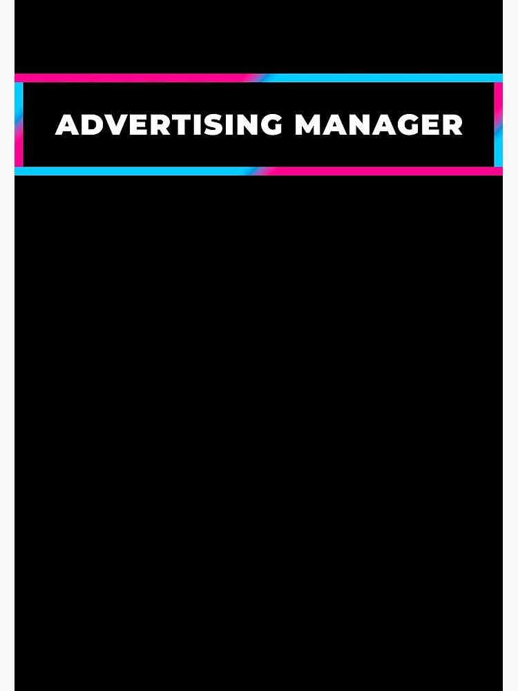 "Advertising Manager retro gradient frame" Poster for Sale by SVPOD ...
