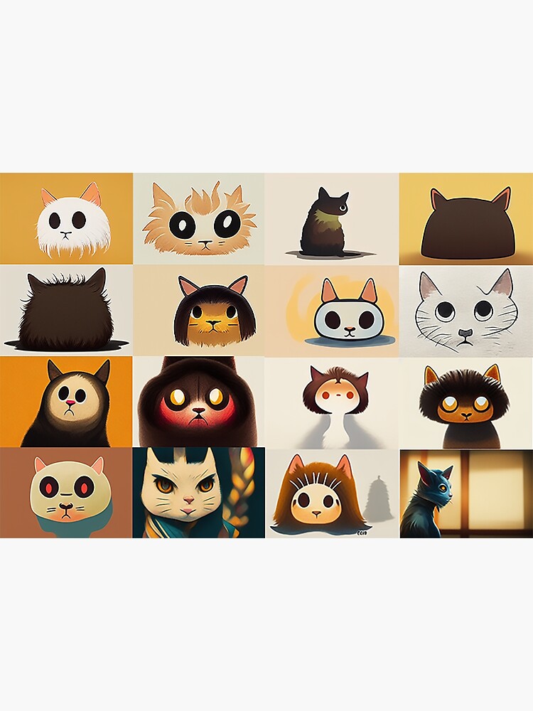 "Gallery of Cats - Created by Artificial Intelligence" Poster for Sale ...